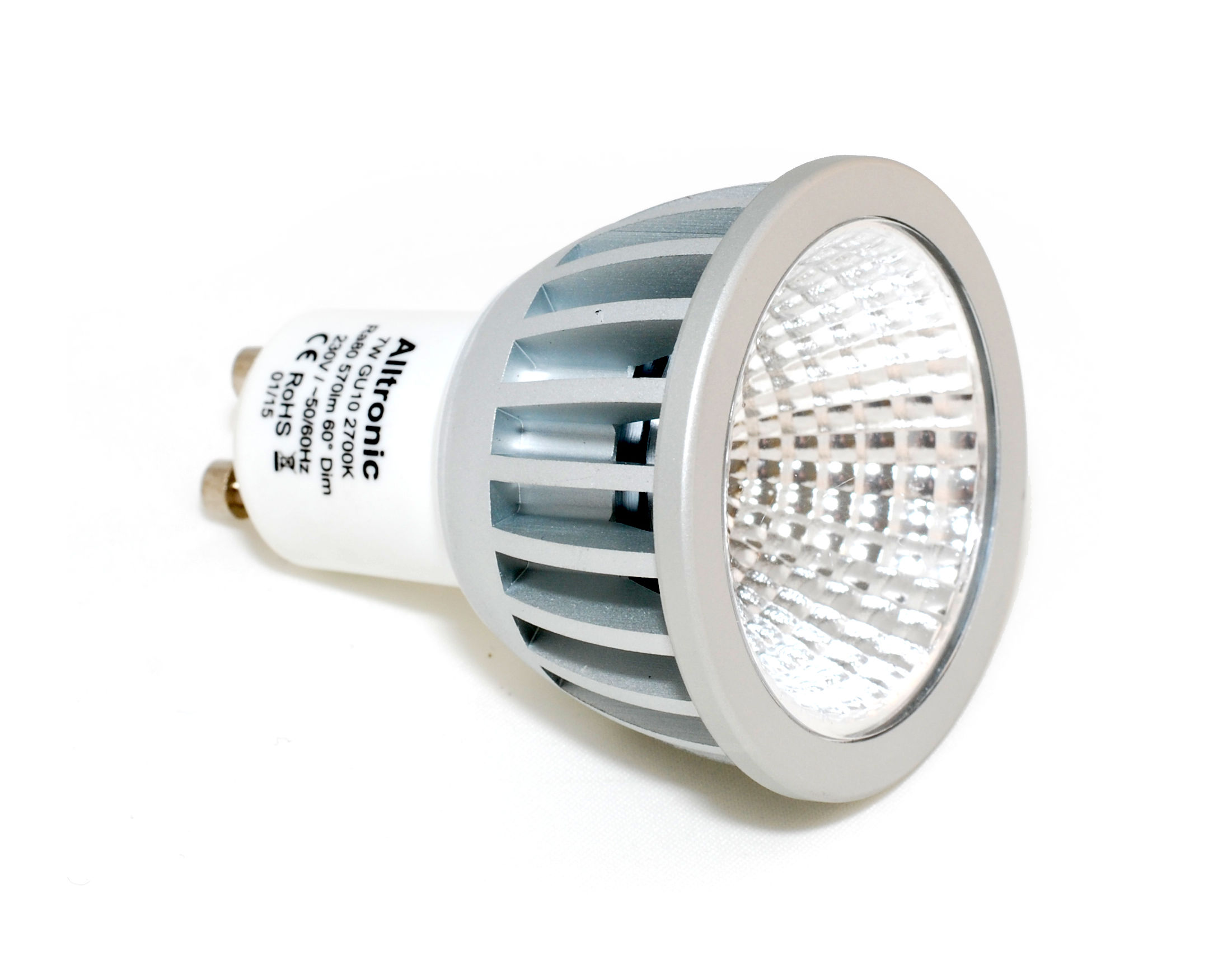 Led Gu10 7w 3000k 60° Led Lamps Alltronic